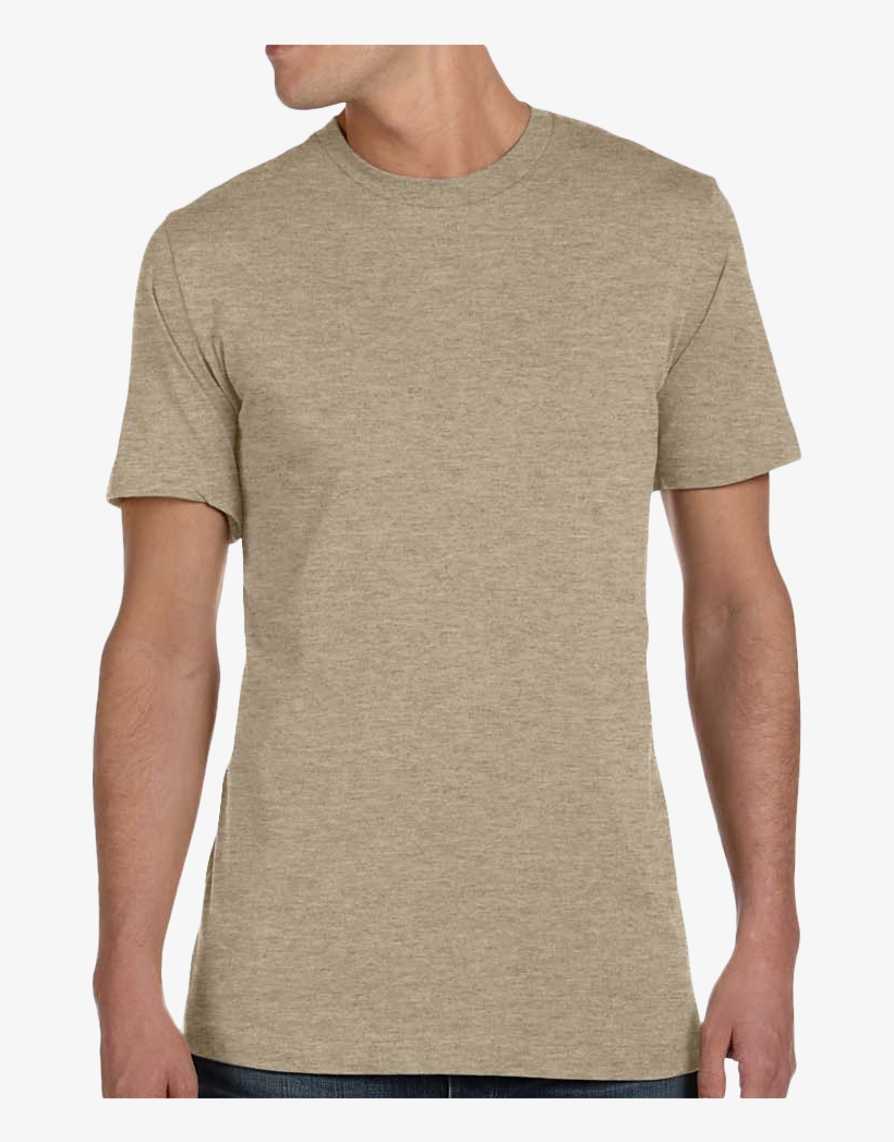 Canvas 3001c Unisex Tee - Bella Canvas Heather Tan - Free Transparent ...
