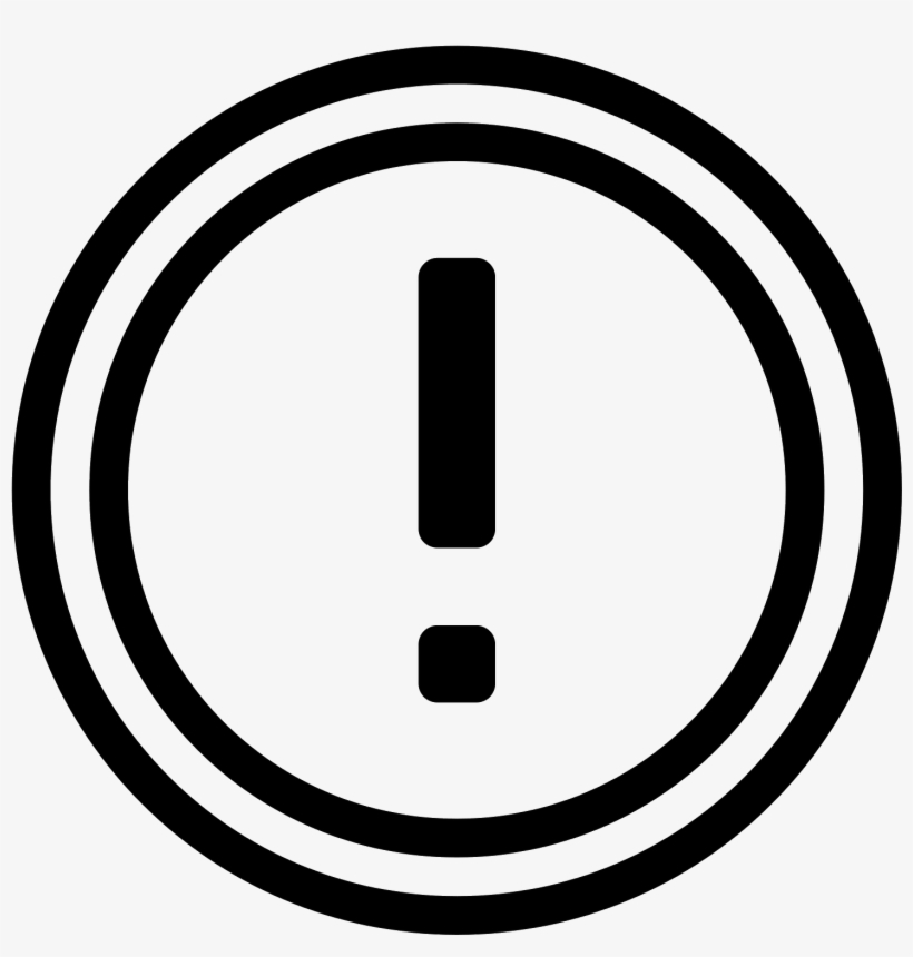 It Is An Exclamation Point Inside Of A Circle - Vector Graphics - Free ...