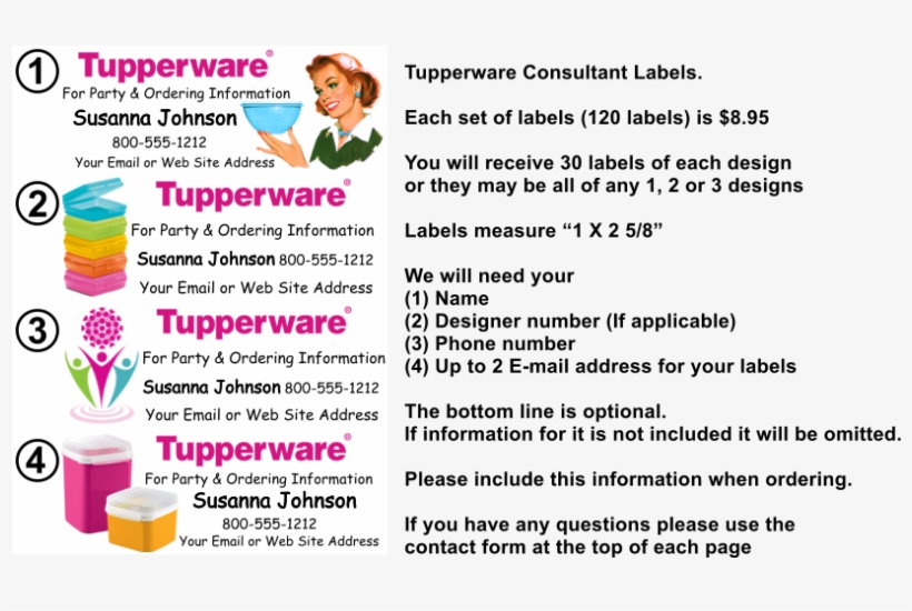Tupperware - Unbordered - Basic Vinyl - Tupperware Independent ...