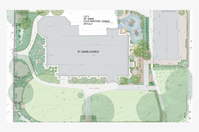 Heritage Of The Site With Plantings Of Native Bush - Plan - Free ...