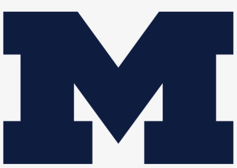 Michiganm Nvy - Michigan Blue Block M - Free Transparent PNG Download ...