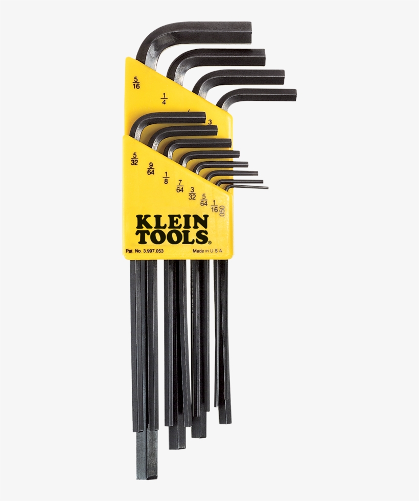 Png Llk12 - Klein Tools 9-piece L-style Hex-key Caddy Set-metric - Free ...