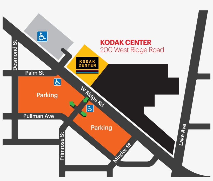 Kodak Center Parking Map - Kodak Center - Free Transparent PNG Download ...