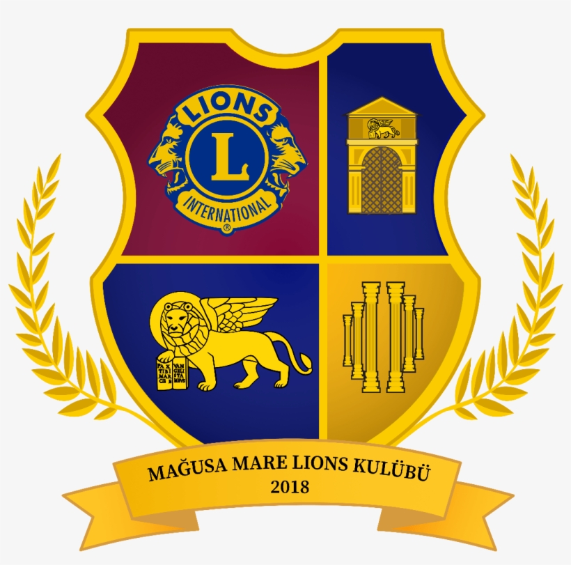 Magusa Mare Lions Club - Lions International Square Sticker 3" X 3 ...