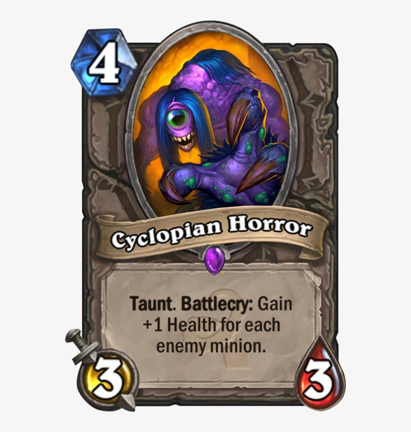 Cyclopian Horror - Hearthstone Card - Free Transparent PNG Download ...