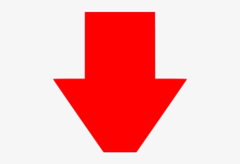 Red Arrow - Down Arrow Png Red - Free Transparent PNG Download - PNGkey