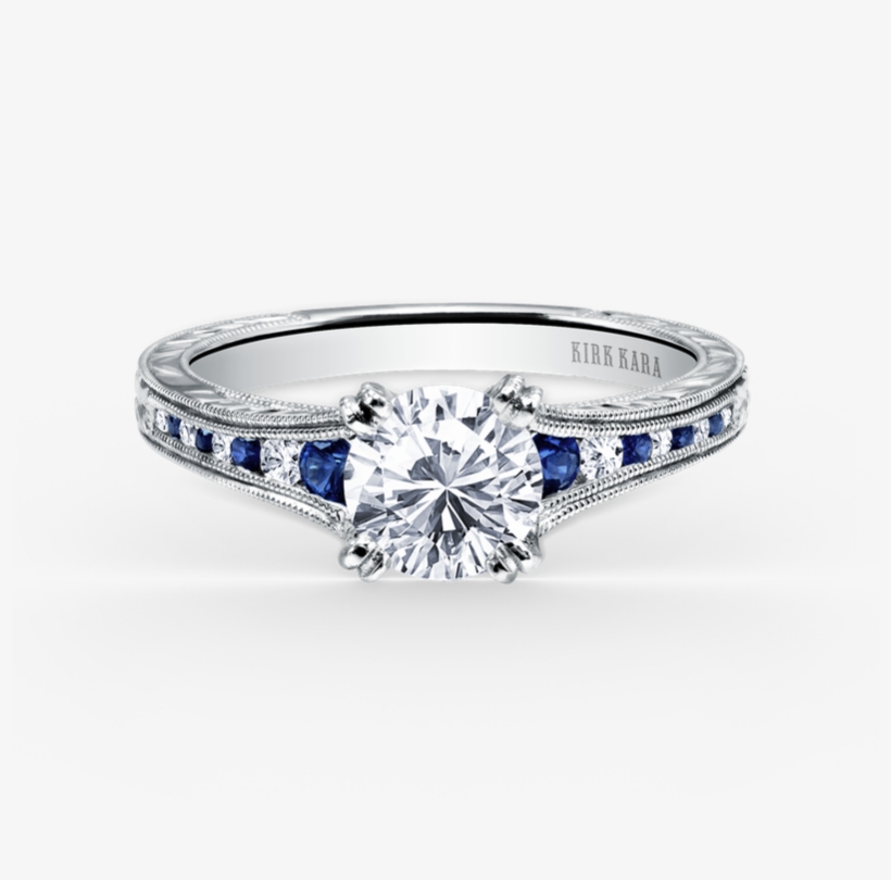 Kirk Kara K1140bdc-r - Kirk Kara Stella Blue Sapphire & Diamond Channel ...