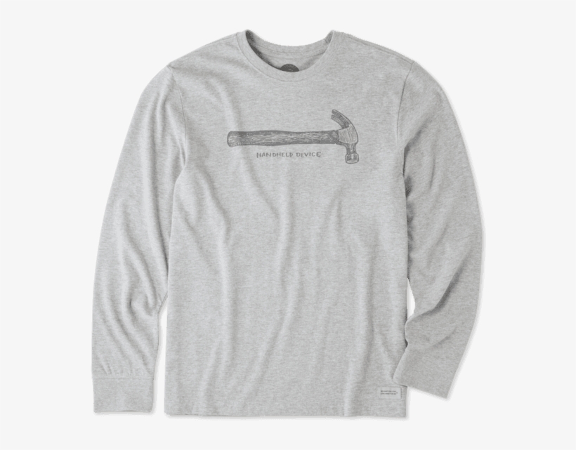 Men's Handheld Device Hammer Long Sleeve Crusher - Life Is Good - Free ...