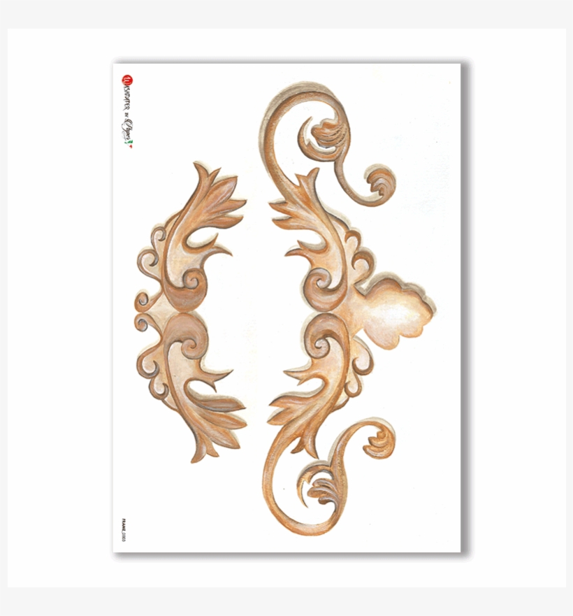 Rice Paper Frame For Decoupage - Rice Paper - Free Transparent PNG ...