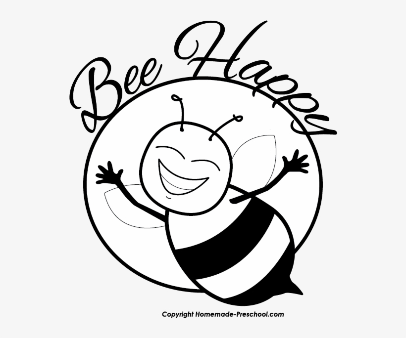 Happy Bee Clip Art