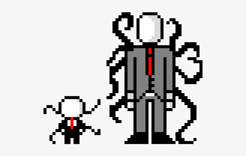 Slenderman - Pixel Art Slenderman - Free Transparent PNG Download - PNGkey