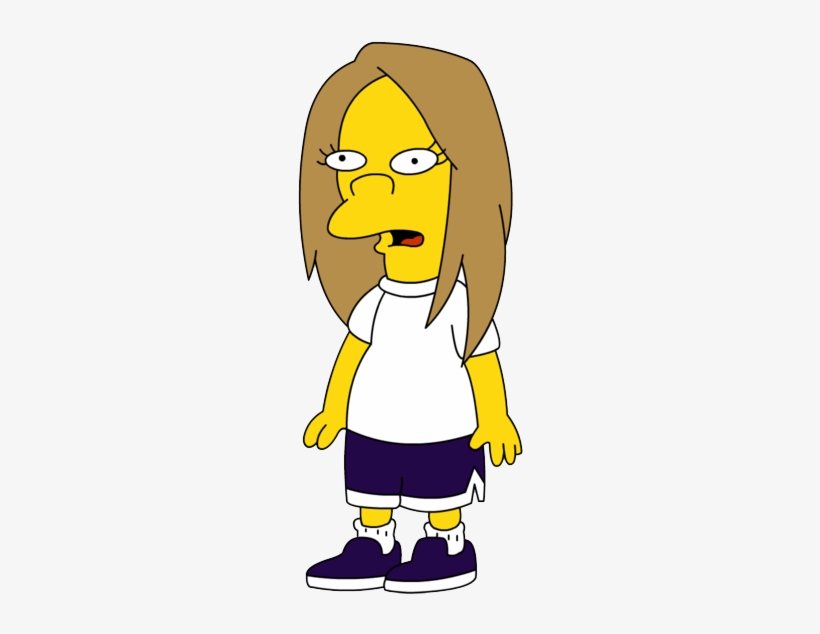 Long Haired Girl - Simpson Character With Long Hair - Free Transparent ...