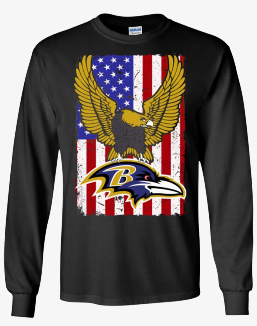 Flag Usa Ravens Logo Team Baltimore Ravens Hoodies - Baltimore Ravens ...