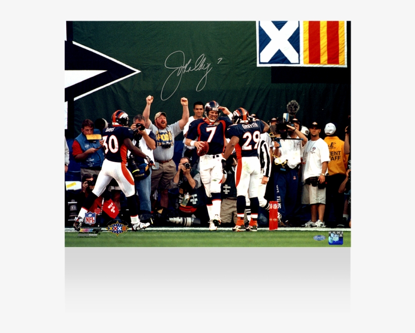 John Elway Signed Horizontal Mile High Salute 16x20 - Free Transparent ...