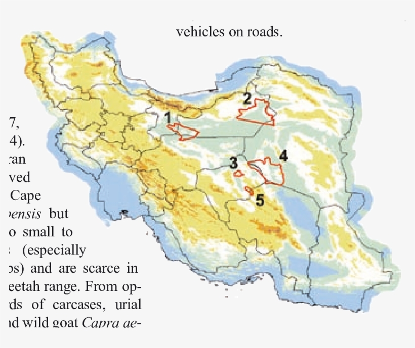Map Of Iran, Showing Cacp Reserves - Atlas - Free Transparent PNG ...