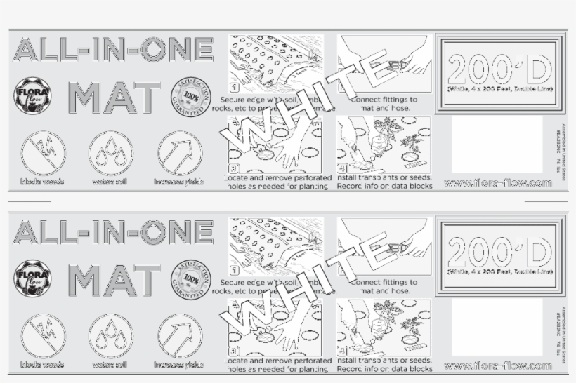 By The Case - Flora-flow 8 Ft. Organic Garden Weed Control Drip ...