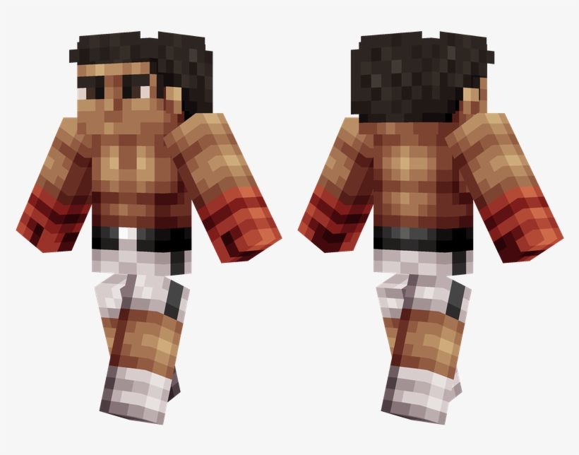 Muhammad Ali - Skin Boxer Minecraft - Free Transparent PNG Download ...