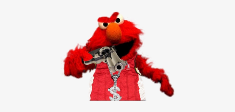Ready To Bust A Cap - Evil Elmo - Free Transparent PNG Download - PNGkey