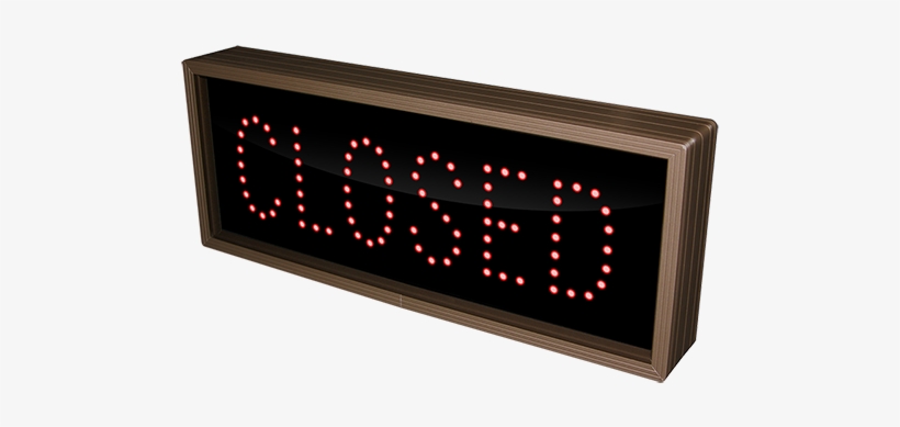 Closed - Led Display - Free Transparent PNG Download - PNGkey