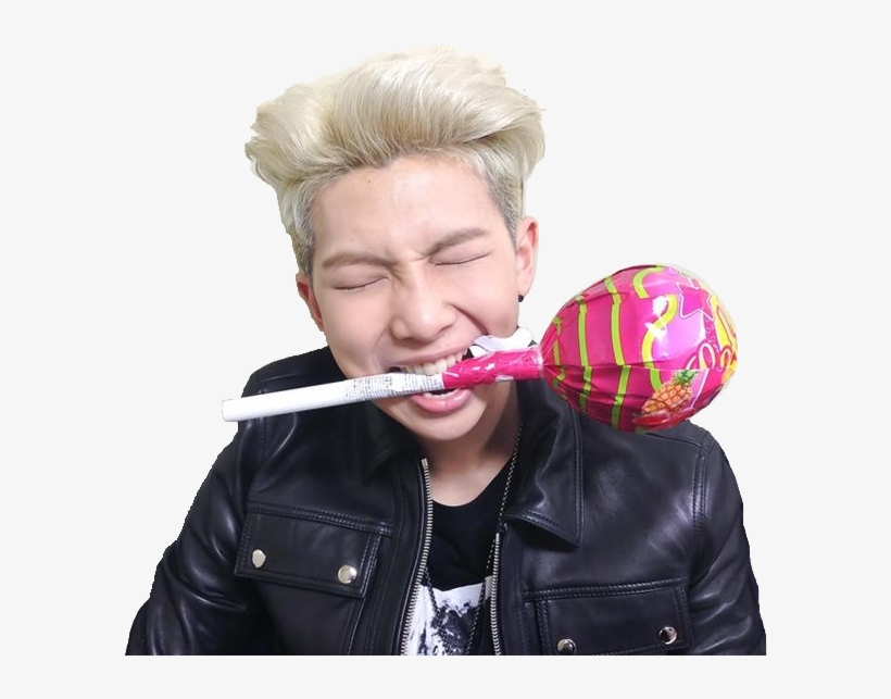 Rap Monster With Lollipop - Free Transparent PNG Download - PNGkey