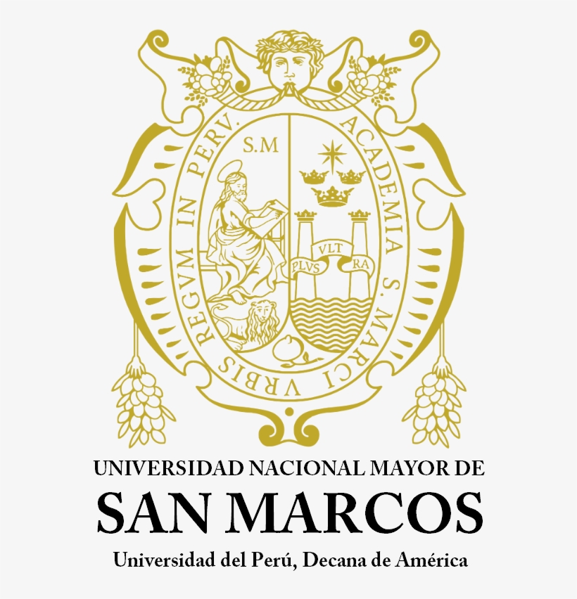 Unmsm Escudo Xvi-xxi Transparente Nombre Vertical - Universidad ...