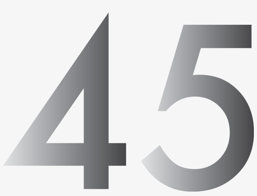 45 Digital - Number - Free Transparent PNG Download - PNGkey