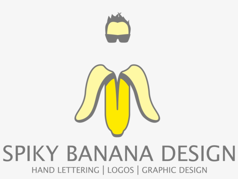 Spiky Banana Design Logo With Text Format=1500w - Free Transparent PNG ...