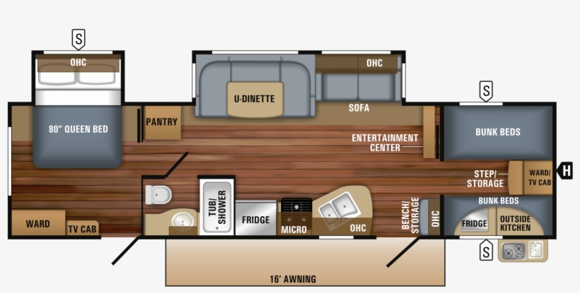Interior Color - Tumbleweed - 2019 Jayco Jay Flight 31qbds - Free ...