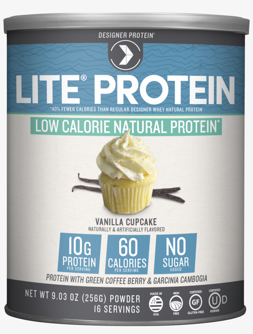 Designer Protein Lite Protein Powder, Strawberry Sundae, - Free ...