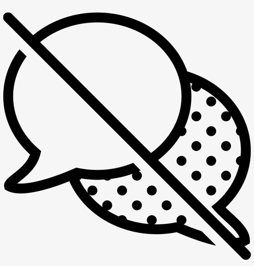 No Chat Icon - Icon - Free Transparent PNG Download - PNGkey