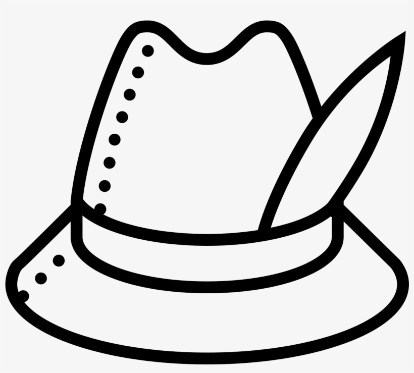 German Hat Icon - Line Art - Free Transparent PNG Download - PNGkey