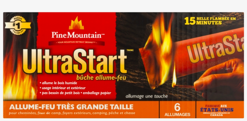 Pine Mountain Firestarters Ultrastart Firestarting - Free Transparent PNG Download - PNGkey