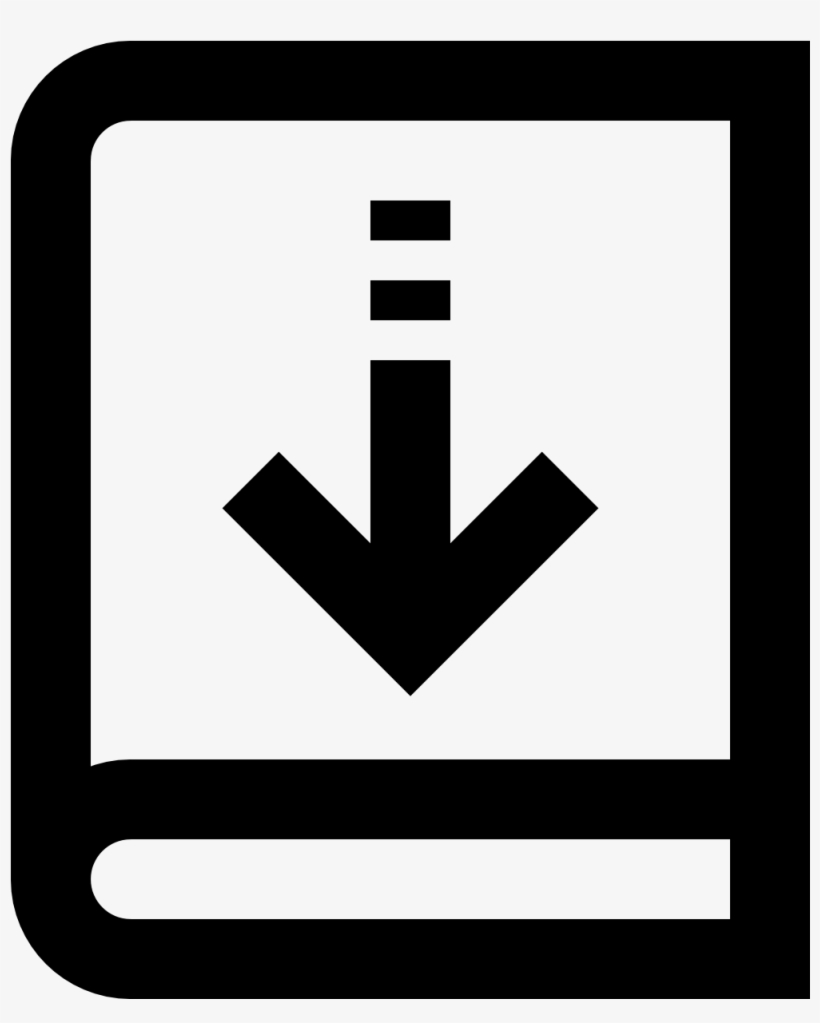 The Icon Is Shaped Like A Square With The Top Left - Borrow Book Icon ...