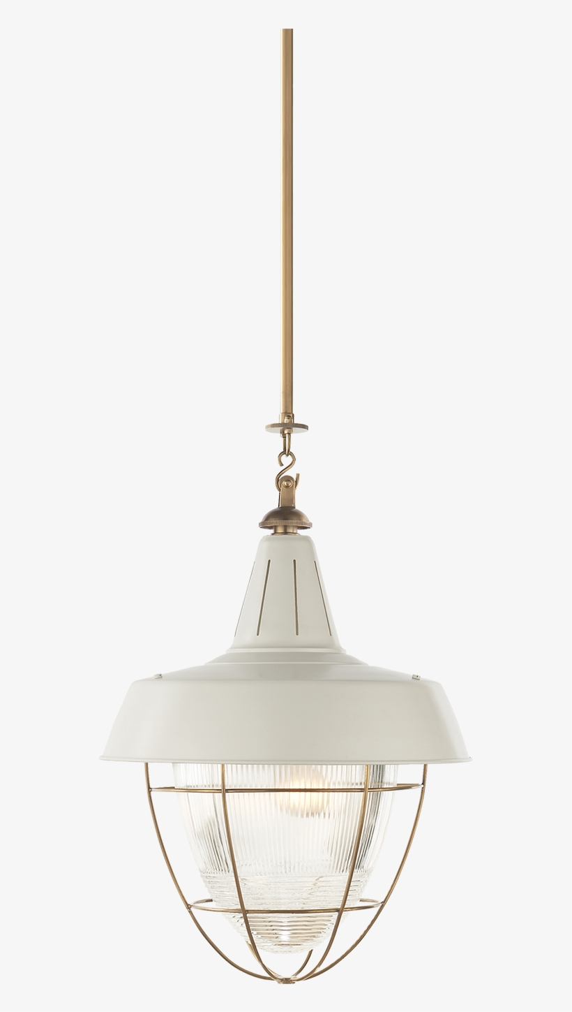 Henry Industrial Hanging Light - Visual Comfort Tob5042hab-wht Thomas ...