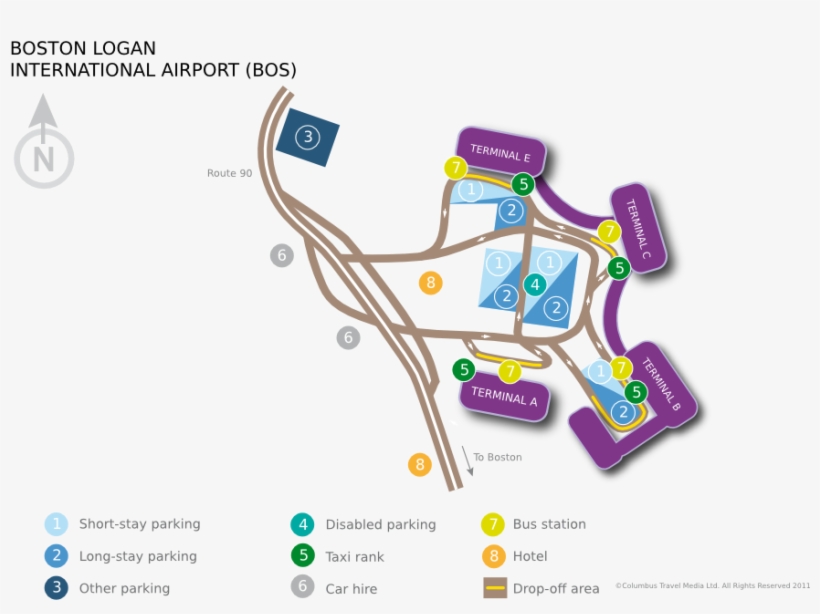 Map - Boston International Airport Map - Free Transparent PNG Download ...
