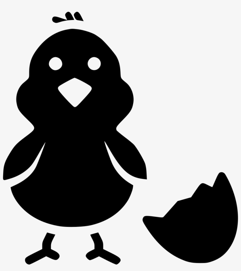 Chicken Egg Hatch Cute Chickling Svg Png Icon Free - Chicken - Free ...