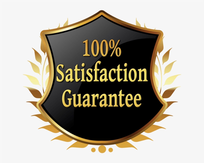 100% Satisfaction Guarantee - Label - Free Transparent PNG Download ...