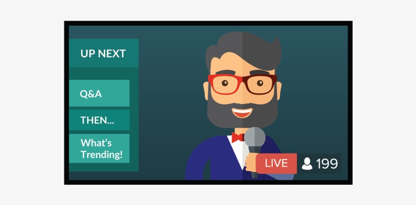 Periscope Api - Led-backlit Lcd Display - Free Transparent PNG Download ...