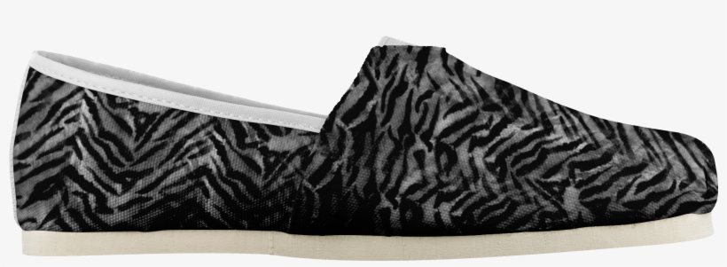 Maki Stunning Gray Tiger Stripe Women's Comfy Flats - Slip-on Shoe ...