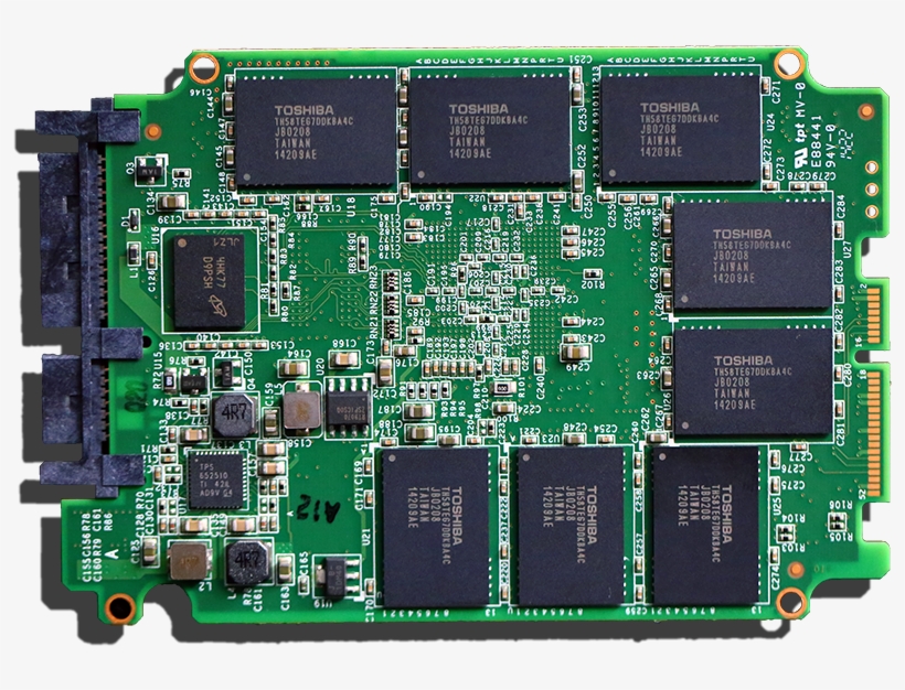 Amd Radeon 256gb Ssd Pcb Back - Electronic Component - Free Transparent ...