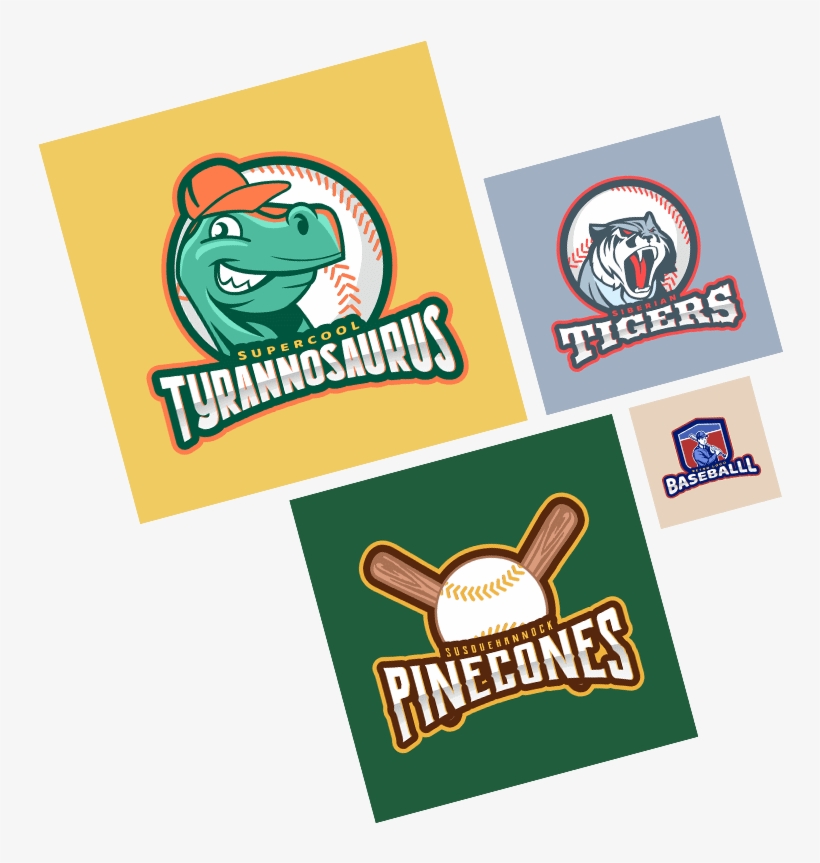 Baseball Logo Maker Examples Min - Baseball - Free Transparent PNG ...
