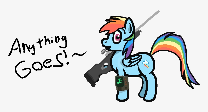 Pinkamenadianepi, Fallout 4, Gun, Rainbow Dash, Rifle, - Cartoon - Free ...