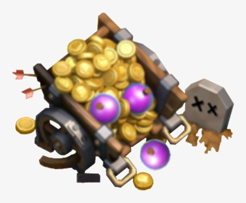 Loot Cart V2 - Elixir Clash Of Clans - Free Transparent PNG Download ...