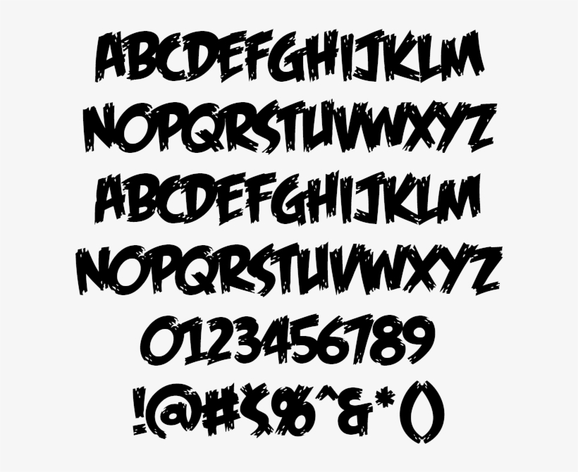 Horror Feast Of Flesh Example - Angry Birds Font Ttf - Free Transparent ...