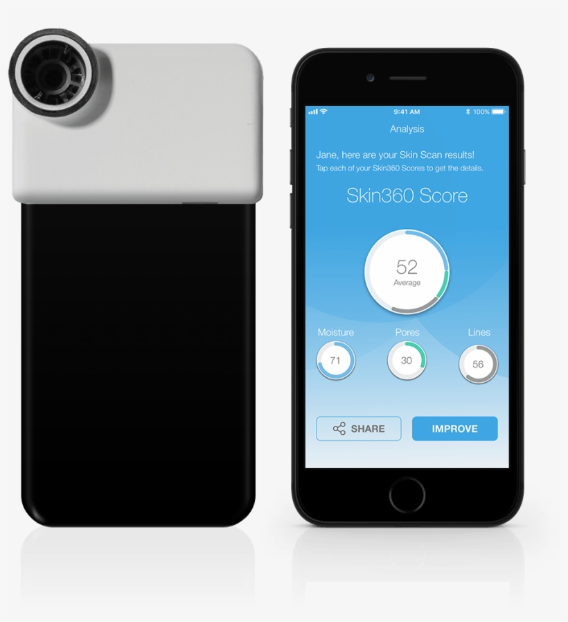 High-tech Skin Analysis At Home - Neutrogena Skin360 - Free Transparent ...