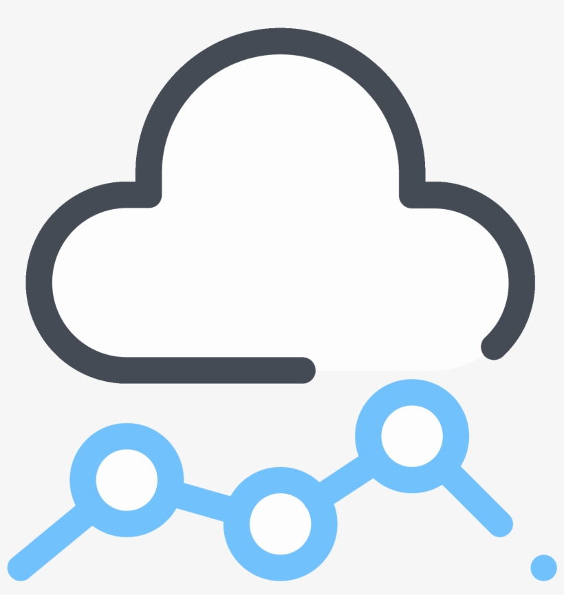Cloud Line Chart Icon - Icon - Free Transparent PNG Download - PNGkey