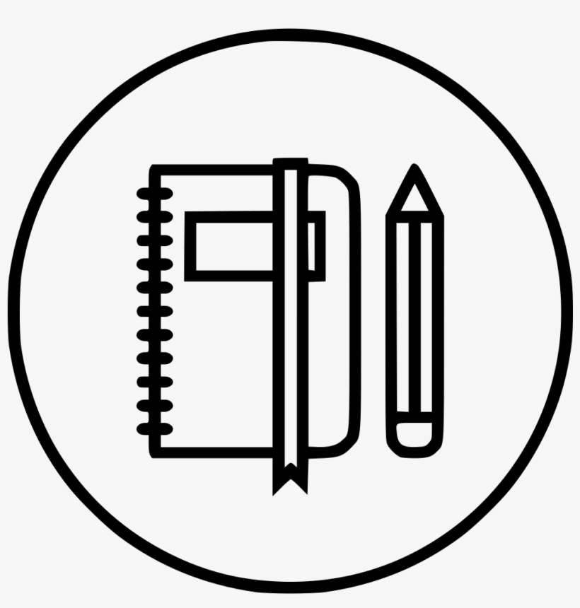 Png File Svg - Pencil And Book Icon Png - Free Transparent PNG Download ...