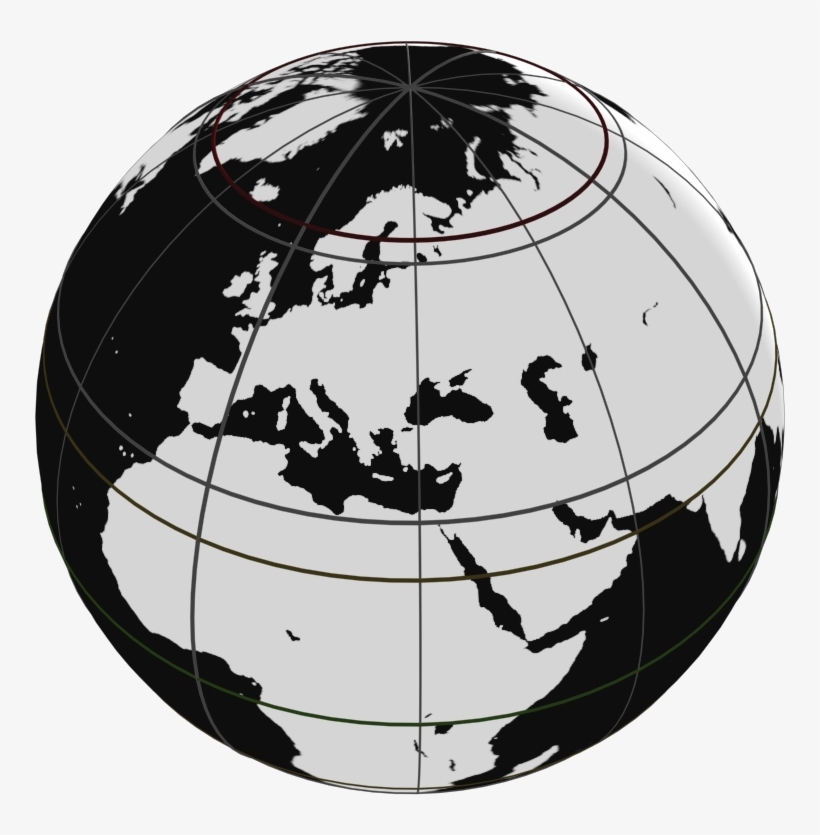 Height - Outline Europe On Globe Map - Free Transparent PNG Download ...
