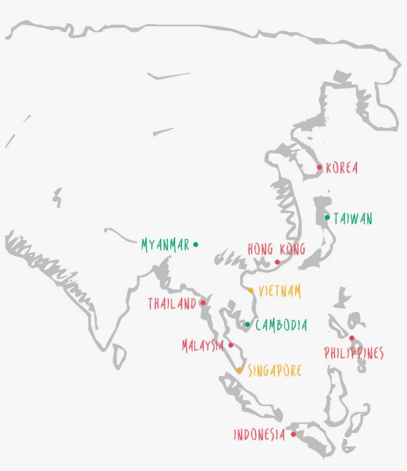 About Apac Region - Map - Free Transparent PNG Download - PNGkey
