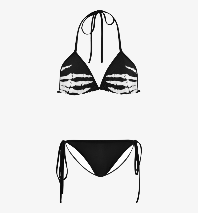 Personalized Custom Design Skeleton Hand Custom Bikini - Bikini ...